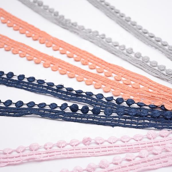 Quality Home Textile 2cm Gimp Cotton Lace Trim Guipure for sale