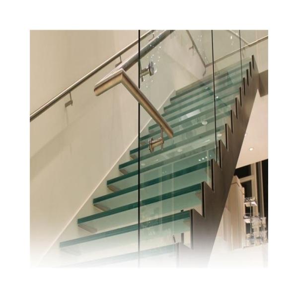 Quality Custom Thick Laminated Glass Railing 6mm Tempered Curved Glass For Handrails for sale