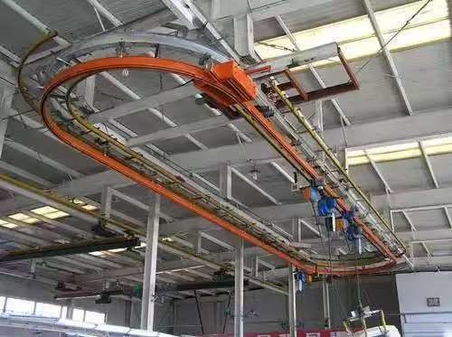 Quality Suspended Conveyor Production Line Three-dimensional Space Closed-loop for sale