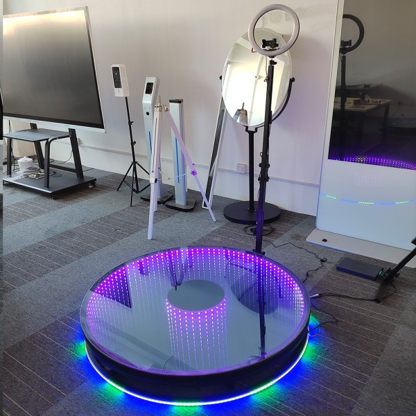 Quality LED Photo Booth 360 Spin Video Slow Motion Free Logo With RGB Light for sale