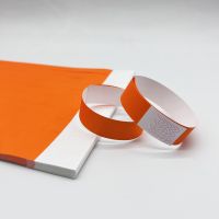 Quality OEM Customized Logo Printing Tyvek Wristbands for Events Waterproof Paper for sale