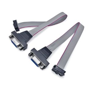 Quality D-sub DB9 to FC-10p 2.54mm Flat Ribbon Cable Male Female to 10 26 Pin IDC for sale