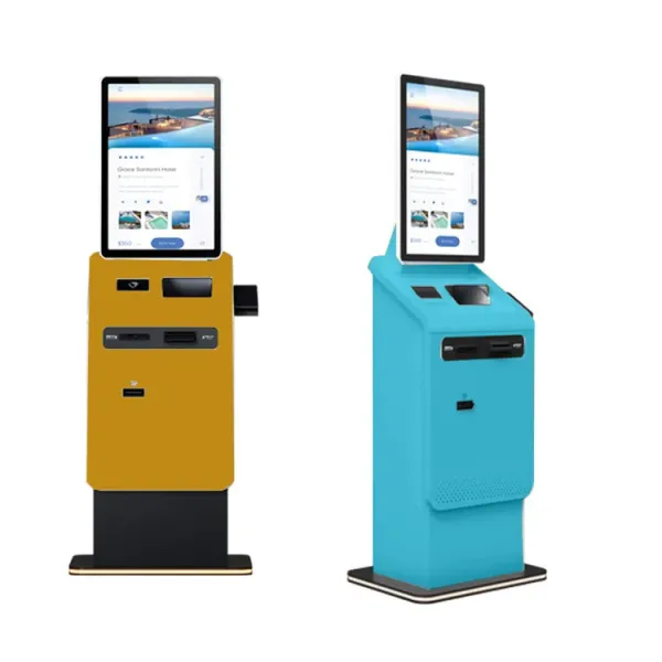 Quality Airport Hotel Self Payment Kiosk with 27/32 Inch Screen and Currency Exchange Capability for sale