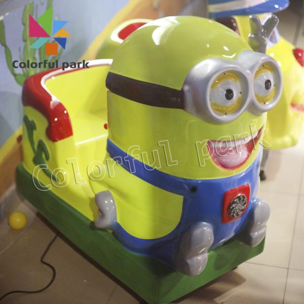 Quality Minion Themed Kid Arcade Machine , MP5 Video Game Kiddie Ride On for sale