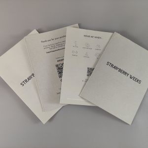 Quality Clothing Instruction Manual Customized Card with Matte Lamination Surface for sale