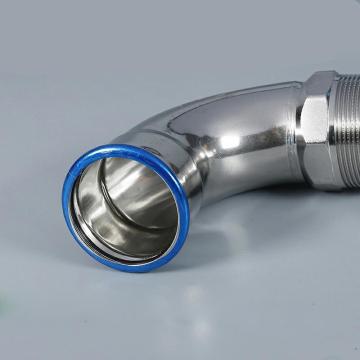 Quality DN15 - DN50 Inox Press Fittings DVGW Stainless Steel M Contour for sale