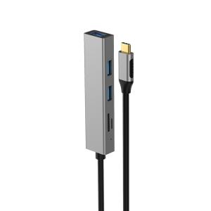 Quality USB3.0 Type C Multi Port 5 In 1 HUB SD TF Card Reader Combo USB Hub OEM Service for sale