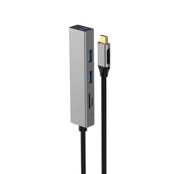 Quality USB3.0 Type C Multi Port 5 In 1 HUB SD TF Card Reader Combo USB Hub OEM Service for sale