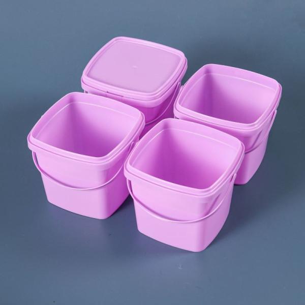 Quality Customize Plastic Container Small Plastic Bucket with 500ml Capacity and for sale