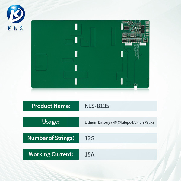 Quality 12S 50.4V 15A Lithium Ion Battery Pack BMS With Balance And Temp Sensor for sale