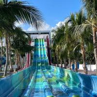 China OEM ODM Aqua Water Slide Playground Fiberglass Water Slide Rainbow factory