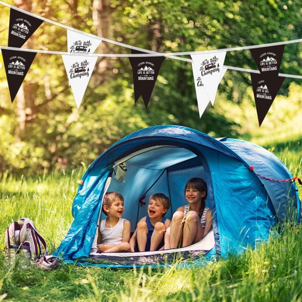 Quality Triangle String Camping Flag Pull Flag Sky Curtain Campsite for sale