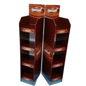 Quality Lightweight Retail Shop Cardboard Floor Standing Display Units For Chocolate for sale
