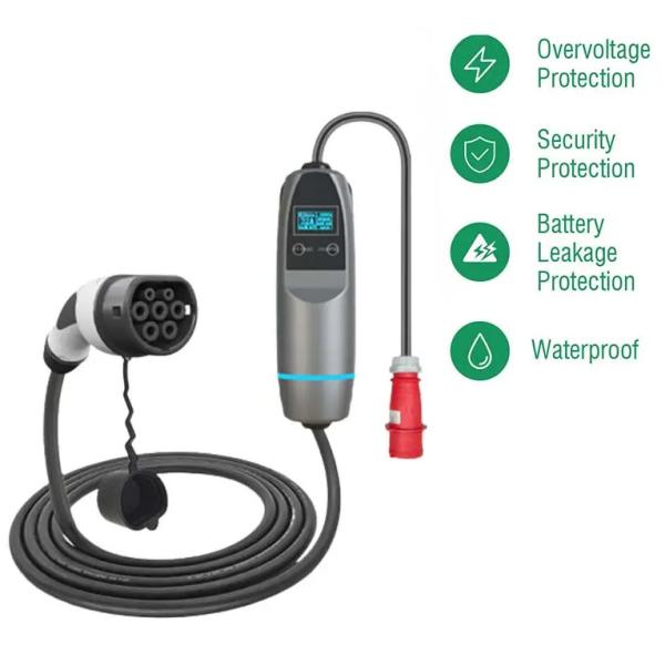 Quality Type 1 & Type 2 Portable EV Charger Output Voltage 110V-450V for sale