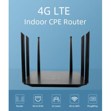 Quality AC1200 Dual Band Wifi 4g Lte Router Gigabit Wireless Internet CPE For Home VPN for sale