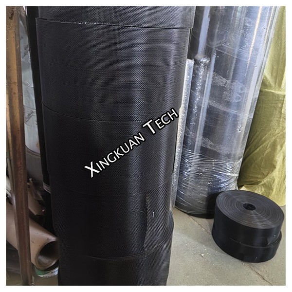 Quality Black Epoxy Coating Long Lifetime Supporting Wire Mesh Screen Fabric Filter for sale