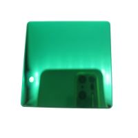 Quality PVD Green Mirror Color Sheet 201 304 Stainless Steel Plate for sale
