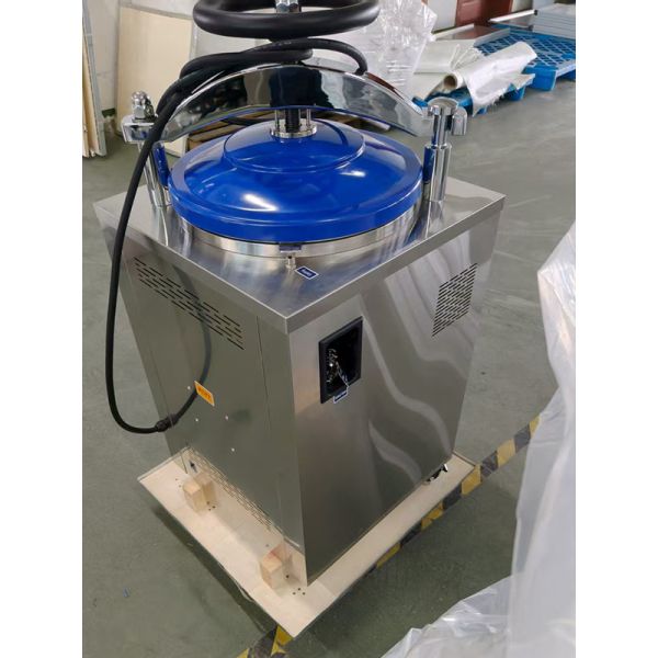 Quality STV-H35 Top Loading Hand Wheel Quick Open Door Vertical Autoclave With Drying for sale