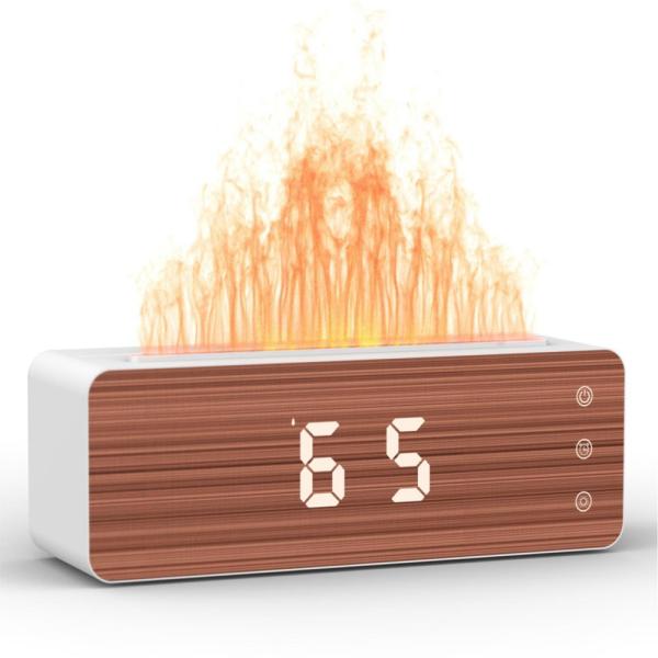 Quality UVC Ultraviolet Sterilization Flame Humidifier With Clock Touch-Sensitive for sale