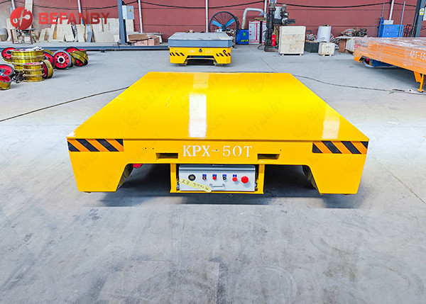 Quality Long Distance Electrical Rail Transfer Cart Variable Speed Q235 Material for sale