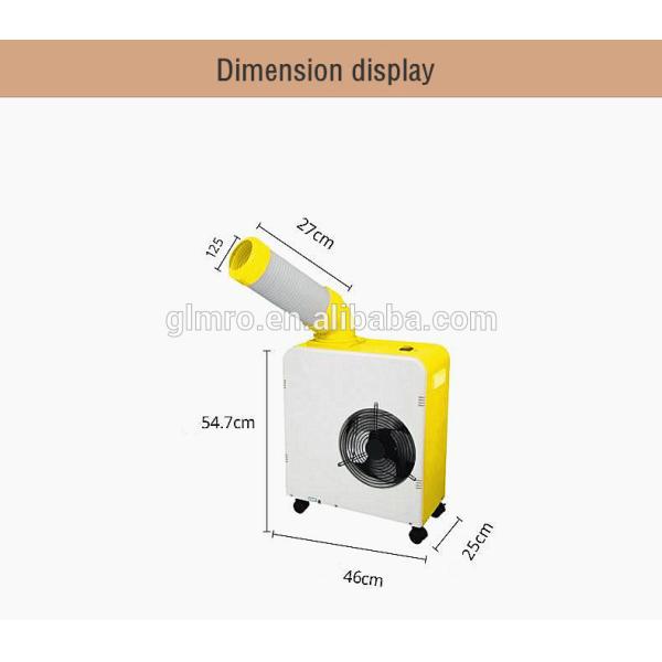 Quality Floor Standing 3500m3/h 1.8KW Mobile Spot Air Conditioner for sale