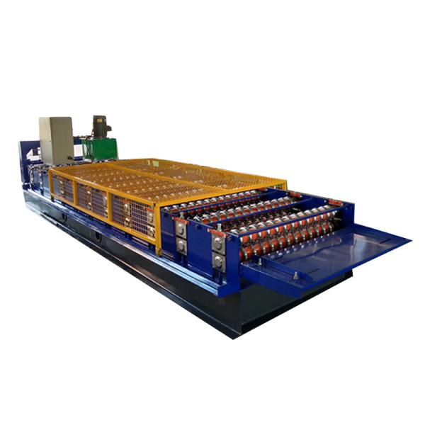 Quality Cr 12 Blade Plate Corrugated Sheet Roll Forming Machine for sale