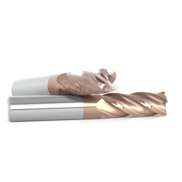 Quality Bull Endmill 4 Flutes Solid Carbide Corner Radius End Mills HRC55 for sale