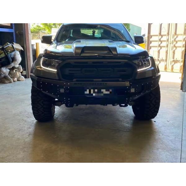 Black Q235 Ranger Raptor FORD Bull Bar 4x4 Steel Bumpers from China Factory