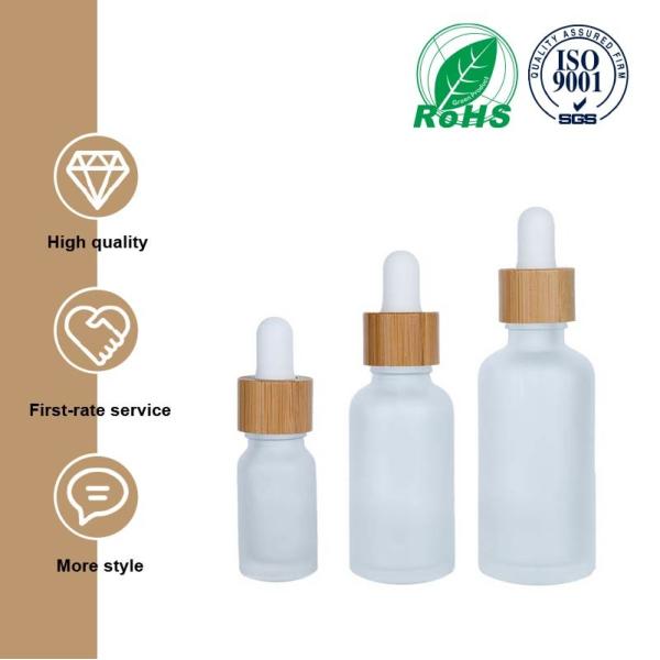 Quality 5ml 30ml 50ml Transparent Cosmetic Dropper Bottles for sale