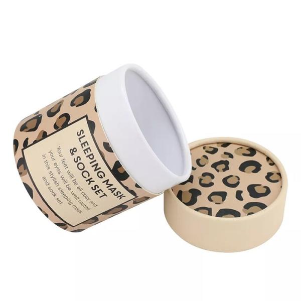 Quality Custom Printing Apparel Paper Tube Packaging , Socks Cardboard Tube Container for sale