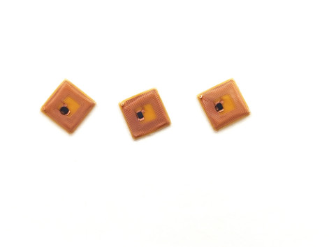 Quality 213 HF Micro Chip Passive Soft Mini Rfid Tag 5x5mm FPC Tag 10cm Read Range for sale