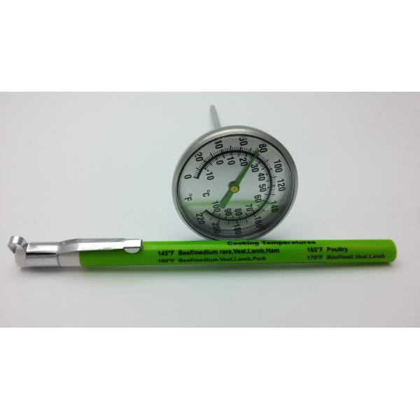 Quality Portable Analog Pencil Meat Thermometer Professional Calibration With Pen Case for sale
