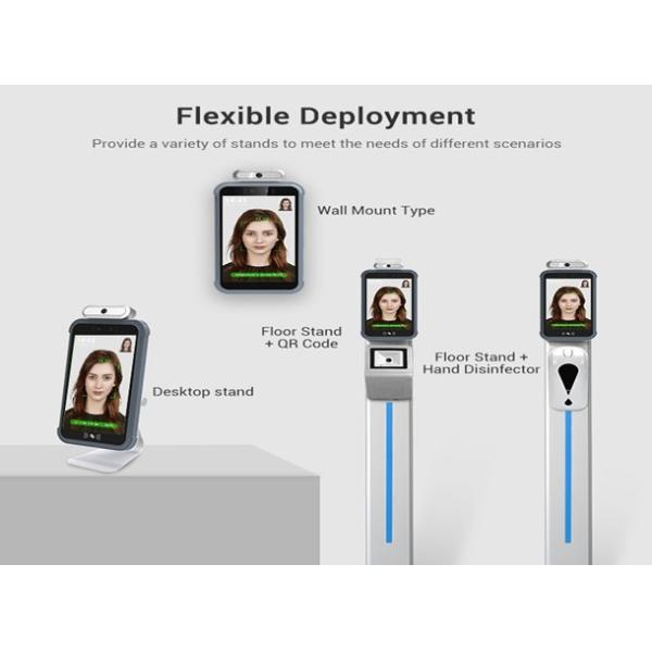 Quality 1.5m Thermal Face Recognition Device Time Attendance Access Control System With for sale