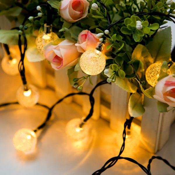 Quality LED Solar Fun Camping String Lights Outdoor Waterproof Courtyard Atmosphere for sale