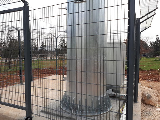 Quality 3D Curved Tower Fencing , 5ft Width Welded Wire Mesh Fence for sale