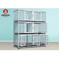 Quality 3 Storey ODM Large Steel Dog Kennel 6 Door Wire Cages For Dogs for sale