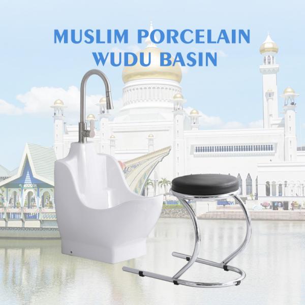 Quality Ceramic wudumate compact foot bath pull drawing faucet saving space for sale