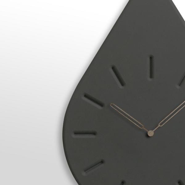 Quality Teardrop Black 5mm Mdf Wall Clock Home Decoration Silent Wall Clock for sale