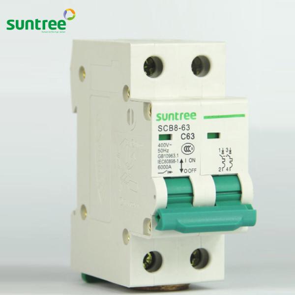 Quality SCB8-63 32A 4P 6kA 230V MCB AC Circuit Breaker for sale