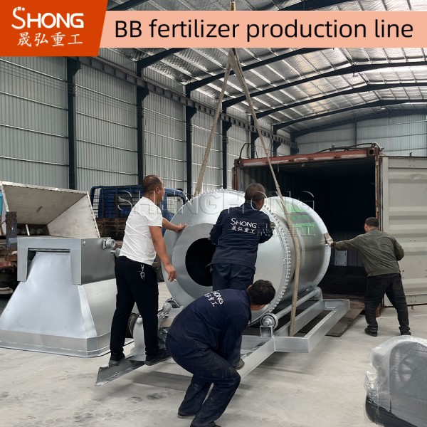 Quality 20-50t/h Capacity Carbon Steel Bulk Blending Fertilizer Production Line with PLC Control System for sale