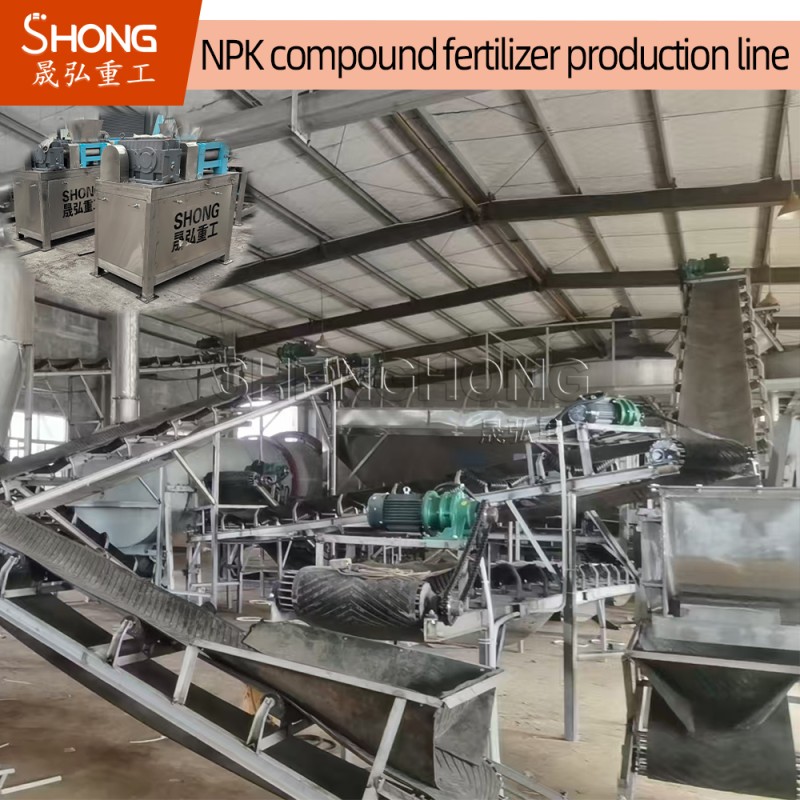 Quality NPK Fertilizer Production Line with 2-4mm Granular Size, Dry Process, and ≥90% Nutrient Content for sale