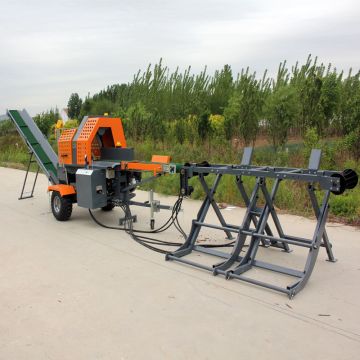 Quality Gasoline Powered 800 KG Wood Splitting Machine with Hydraulic Horizontal Log for sale