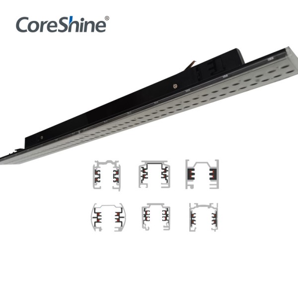 Quality 6 Wire Universal Track Lighting , 90CRI Supermarket Lighting Standards for sale