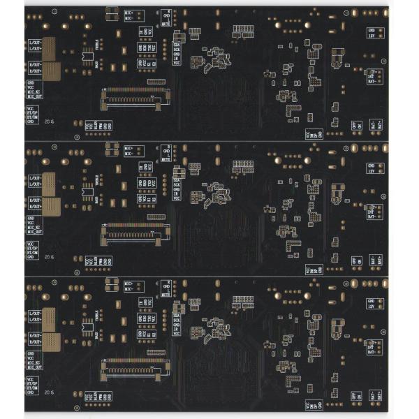 Quality 4 Layer Rigid Flex Printed Circuit Boards 1.6MM Thickness Black Solder Mask for sale