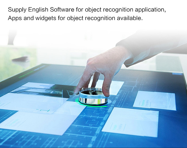 55 Inch Windows LCD Touch Screen Monitor Display Game Table, Golden Object Recognition