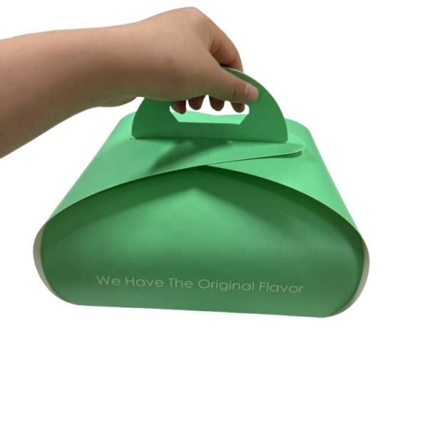 Quality Customized Logo Foldable Food Grade Cake Packaging Box with Four-Color Printing for sale