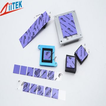 Quality Fast heat dissipation pad 50 shore00 violet thermal conductive pad silicone soft for sale