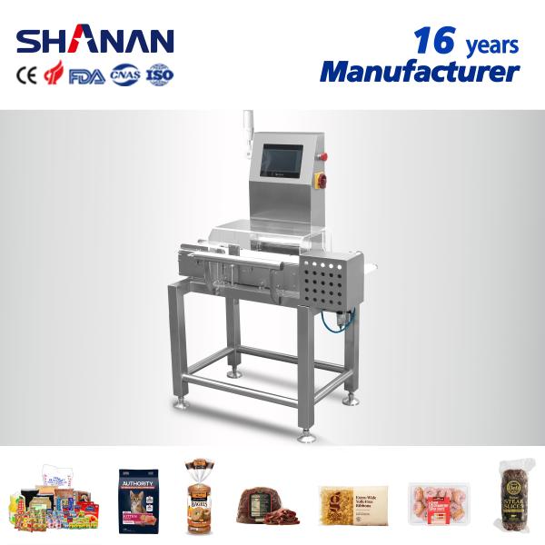 Quality Customized Industrial Packaging Line Weight Checking Drop-Down Conveyor Reject for sale