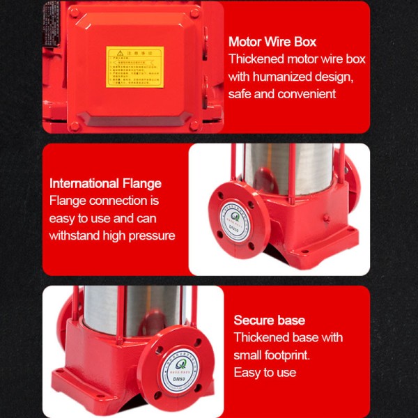 Quality XBD Vertical Multi Stage Centrifugal Fire Fighting Booster Pump Water Supply for sale