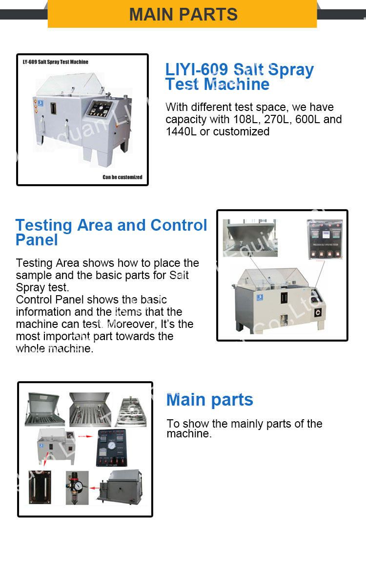 LIYI Laboratory Cyclic Corrosion Simulate Salt Fog Tester Salt Spray Chamber Price